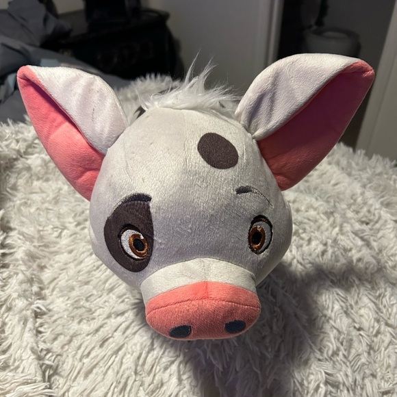 Disney | Toys | Disney Moana Pua Pig 8 Plush Large Hog White Brown ...